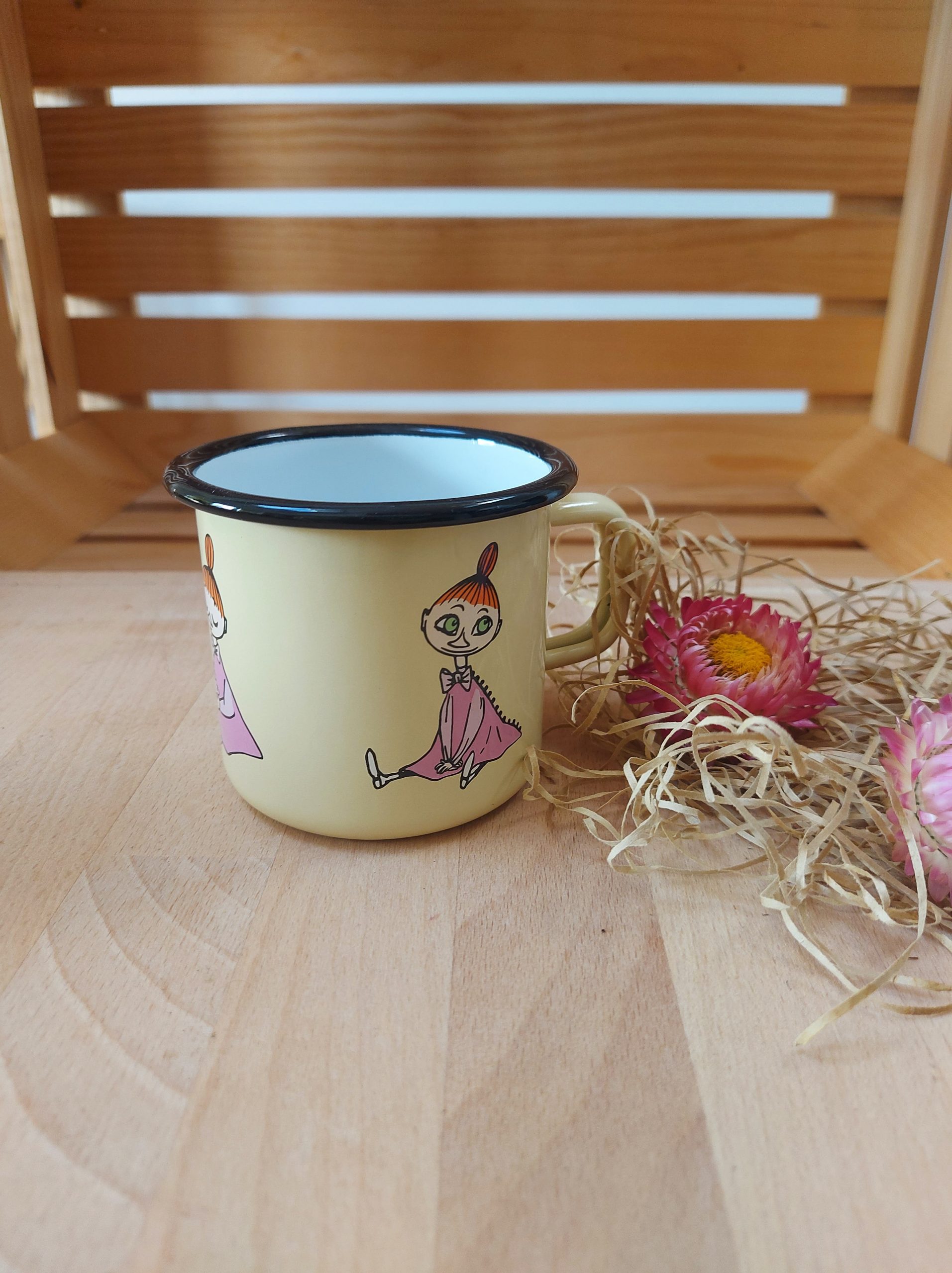 Lonček emajliran rumen Mala Mu fi 8 cm | Korotan