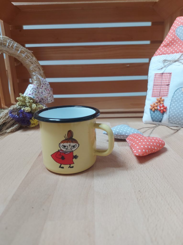 Lonček emajliran rumen Mala Mu fi 7 cm | Korotan