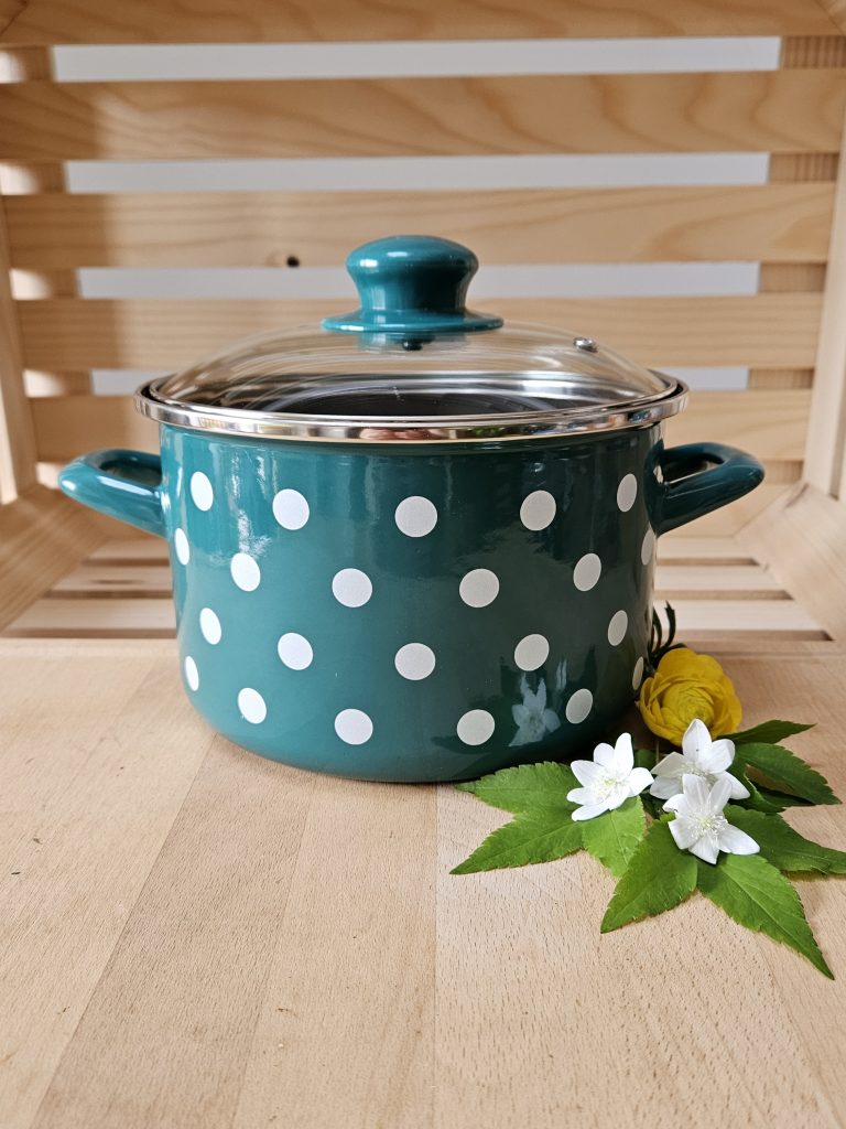 Kozica zelena z belimi pikami 5 l | Korotan