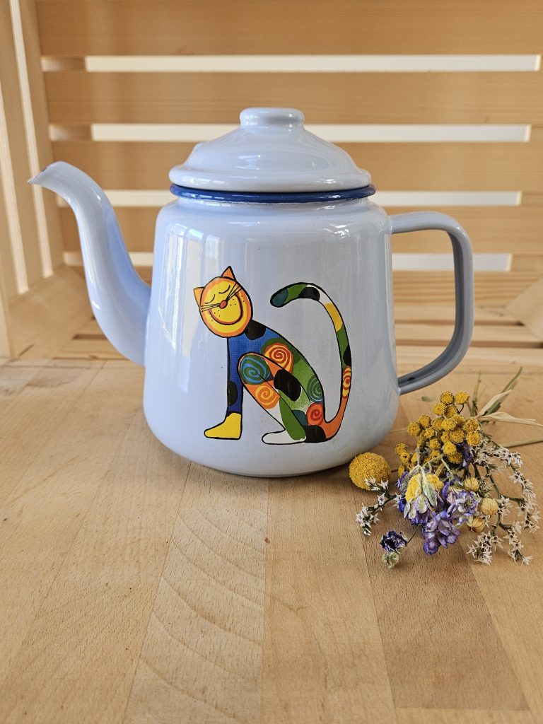 Čajnik emajliran Smaltum moder z muckom 1,5 l | Korotan